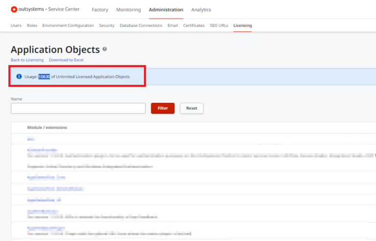 【OutSystems】現在使用しているAO(Active Object)数の数を調べる方法 – 株式会社ユー・エス・イービジネスソリューション